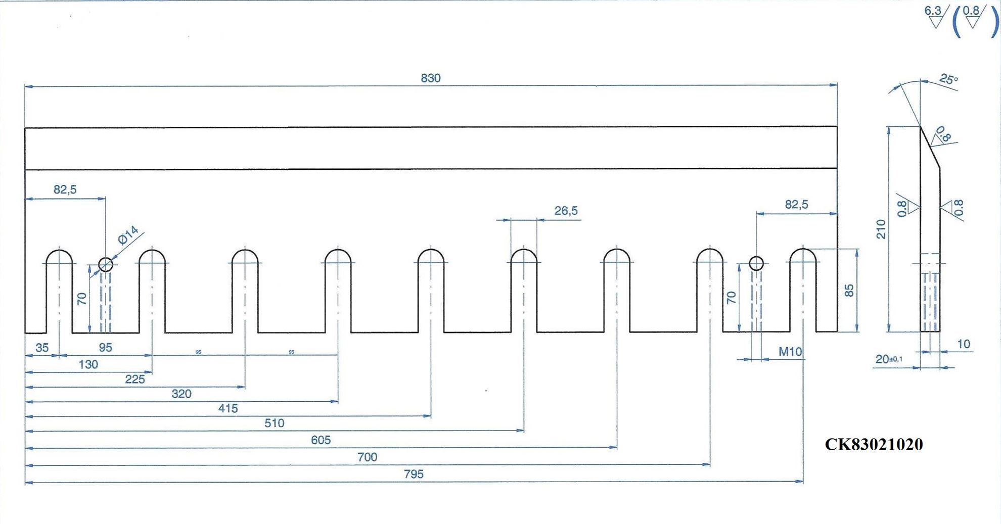 Klockner Chipper Knives (Click for Details) | Lancashire Saw Company
